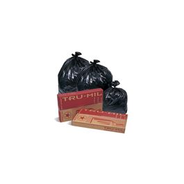 Pitt Plastics P9220K Industrial Black Garbage Bags - 24 x 22 x 50 - 6 ...